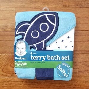 Gerber | Bath | Gerber Organic Cotton Terry Bath Set | Poshmark